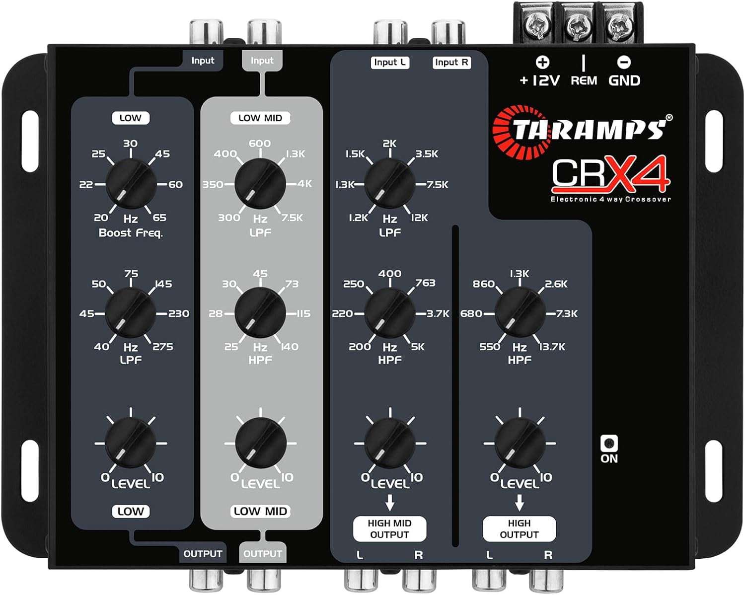 Taramp's Audio Car Amplifier System - CRX 4 4 Way Compact Electronic ...