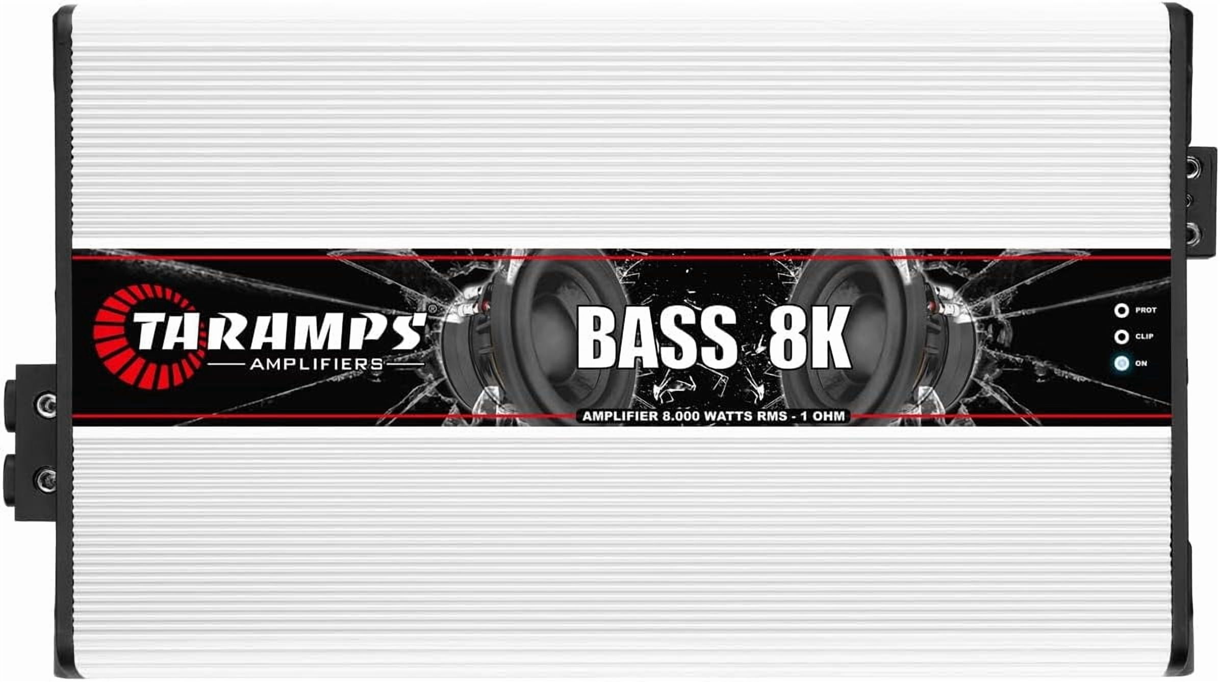 Taramps 8000 Watt RMS 1 Ohm Car Mono Amplifier, Class D BASS 8K for ...