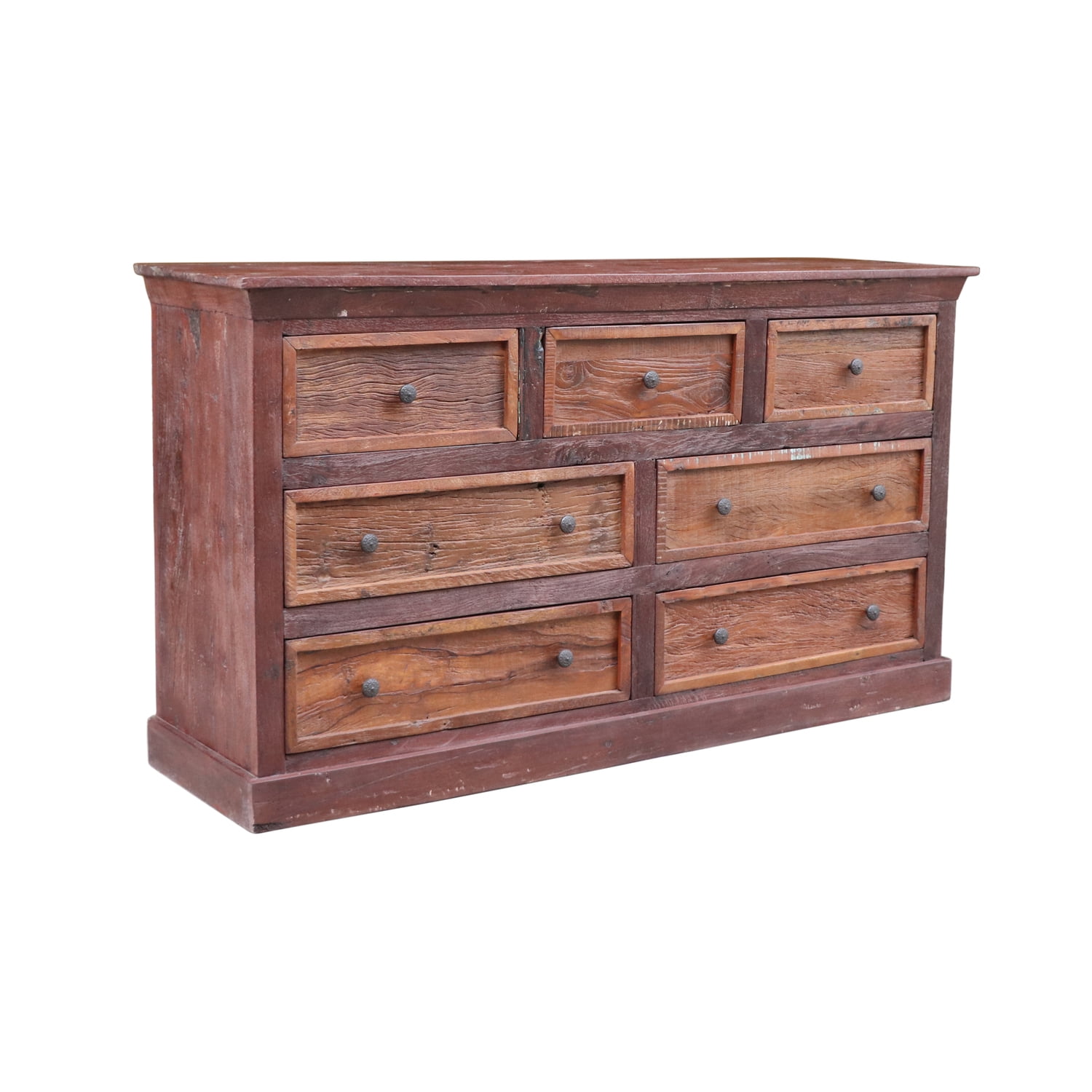 Taran Designs Baker 7-drawer Solid Wood Dresser in Brown - Walmart.com