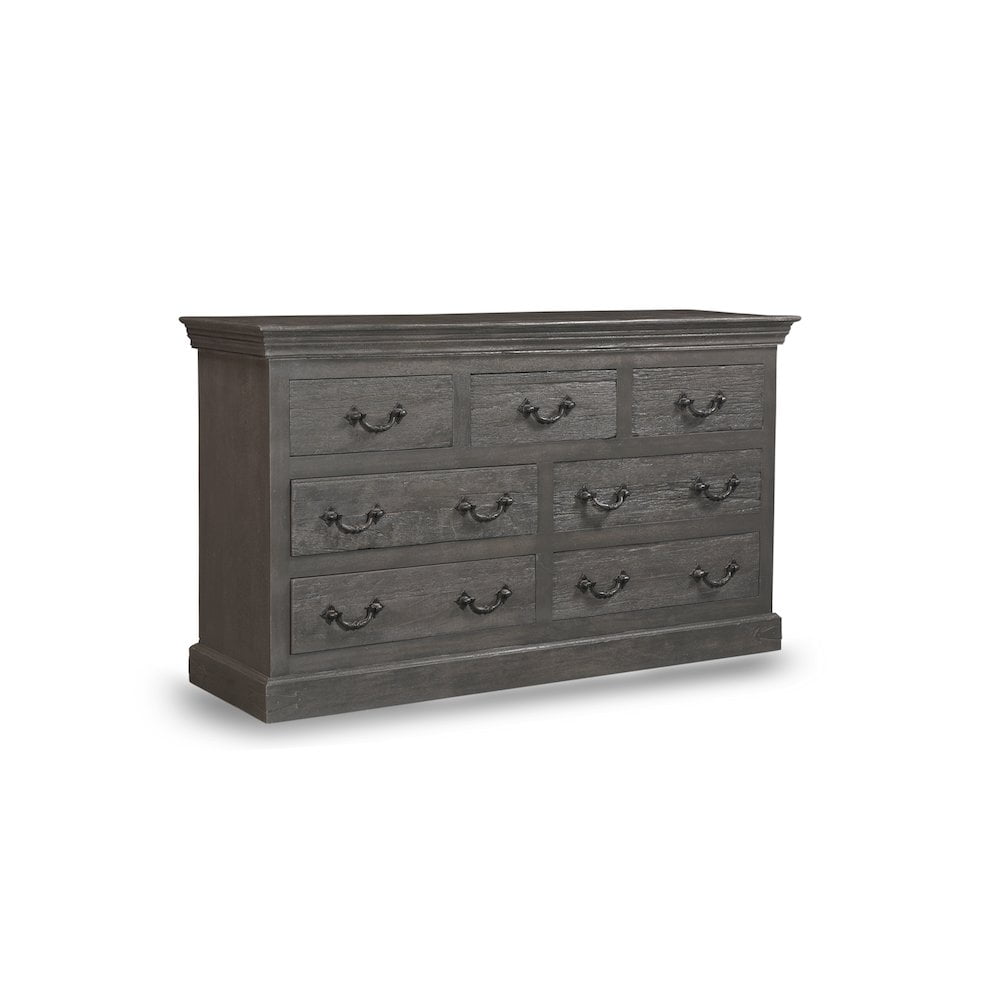 Taran Designs Baker 7-drawer Solid Wood Dresser in Dark Brown - Walmart.com