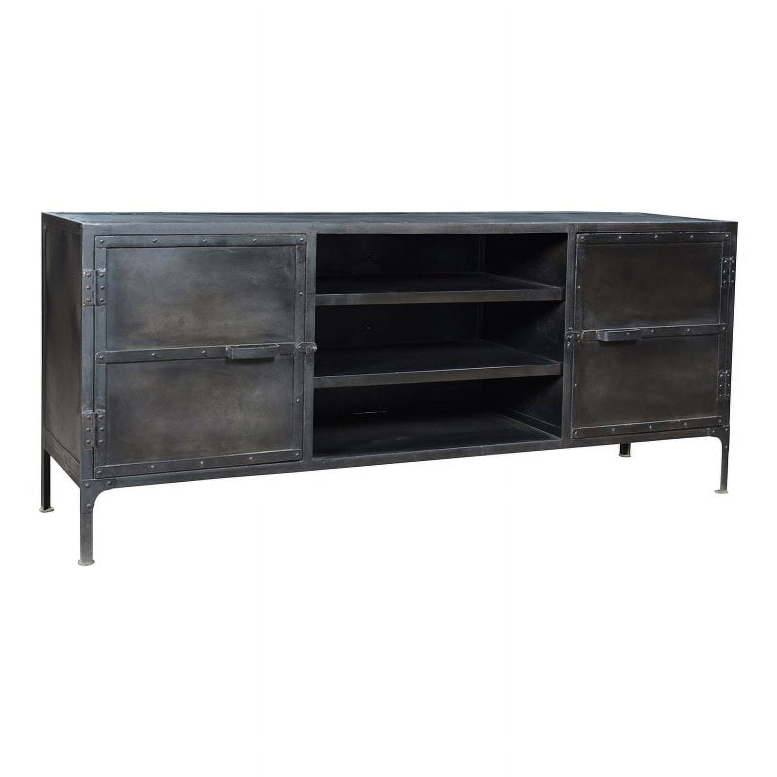 Taran Designs Cameron 72" Modern Iron Metal TV Stand for TVs up to 68 ...