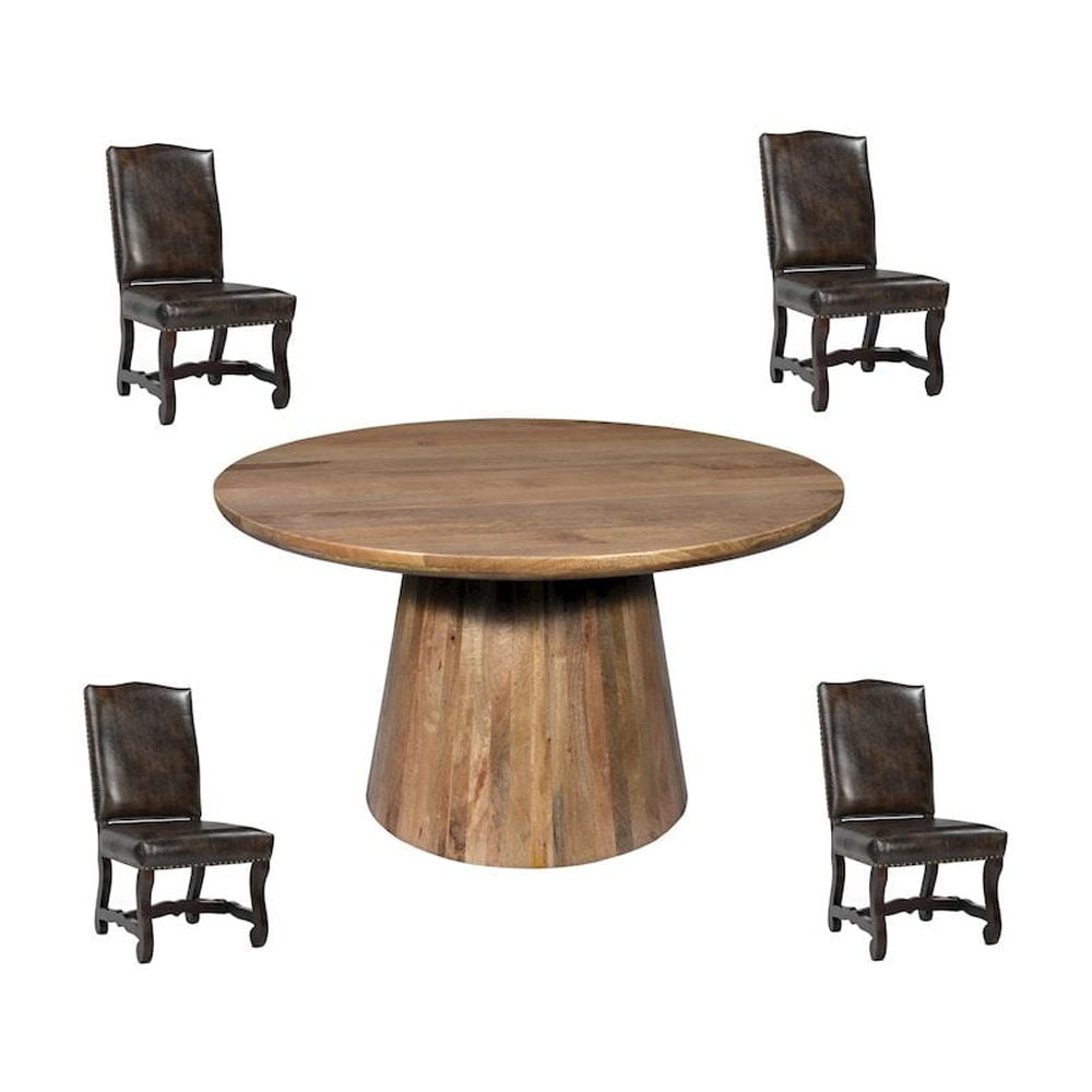 Taran Designs Renith 5-piece Solid Wood Dining Set - Walmart.com