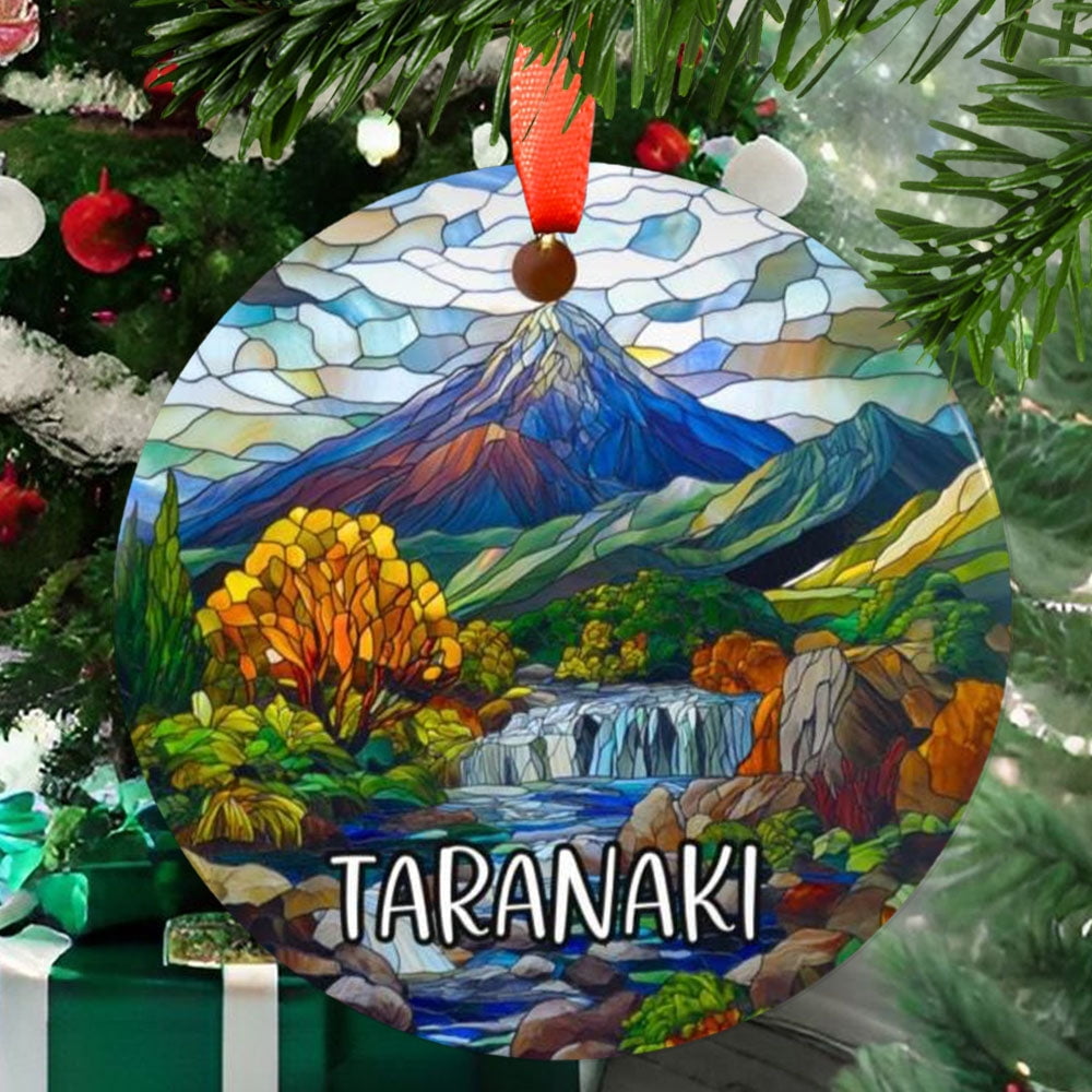 Taranaki New Zealand Christmas Ornament, Ceramic/Acrylic - Taranaki New ...
