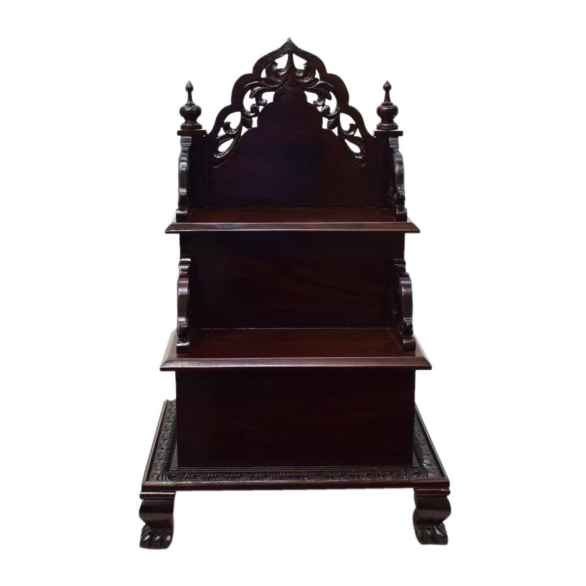 Tarang Arts Rosewood Mandasana Pooja Mantapa Wooden Temple Compact ...