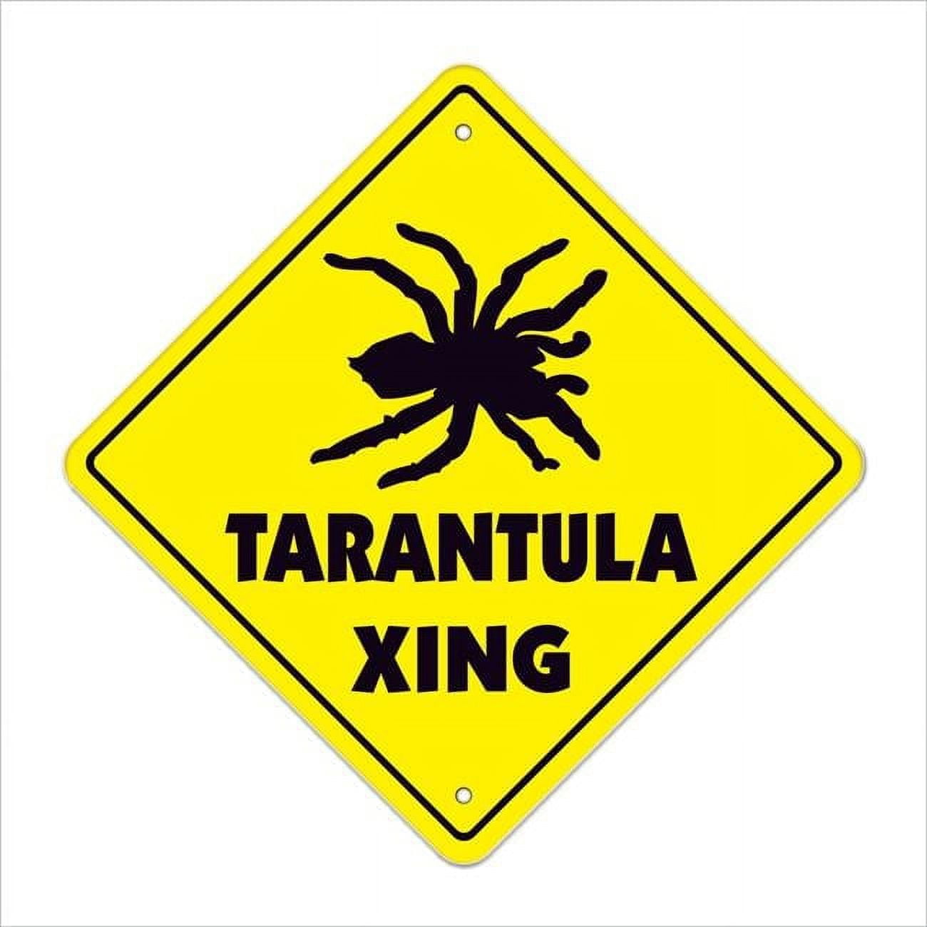 Tarantula Crossing Sign Zone Xing | Indoor/Outdoor | 12" Tall spider ...