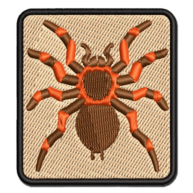 Tarantula Spider Arachnid Bug Applique Multi-Color Embroidered Iron-On ...