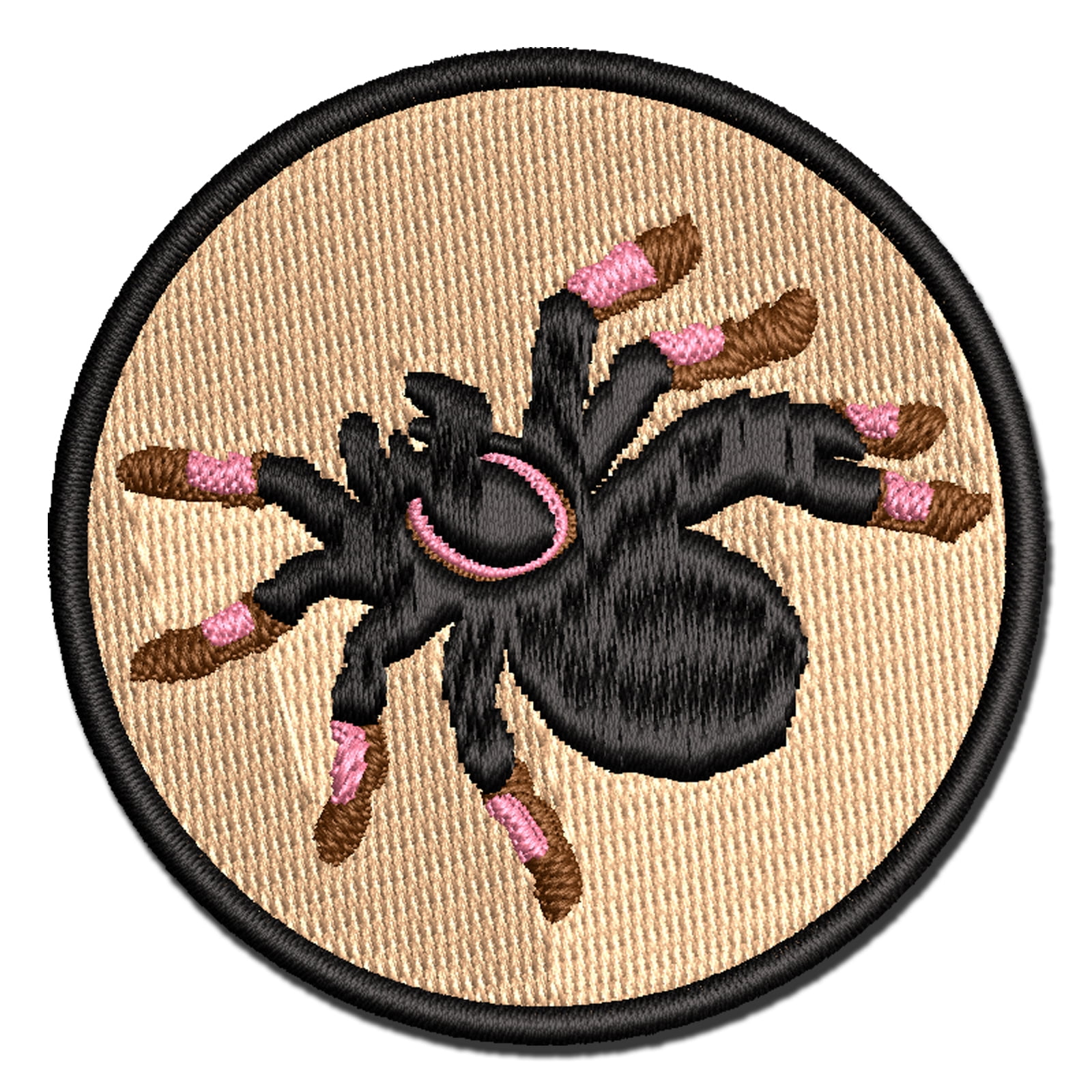 Tarantula Spider Solid Applique Multi-Color Embroidered Hook & Loop ...