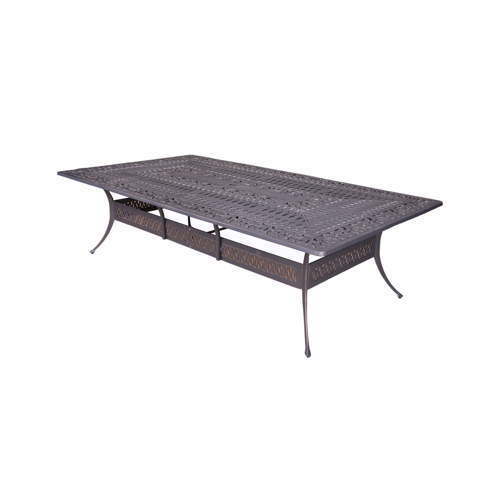 Tararo Patio Large Rectangle Table - Gunmetal - Walmart.com