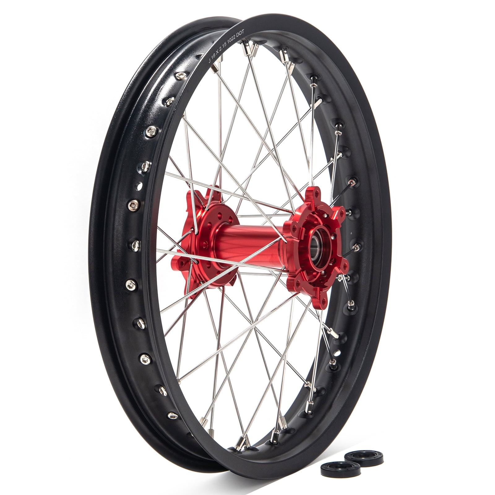 Tarazon 18x2.15 Spoke Rear Wheel Red Hub Rim for Sur-Ron Ultra Bee ...