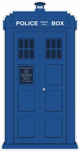 Tardis Dr Who Phone Booth Removable Wall Sticker Decalphone Decal Water ...