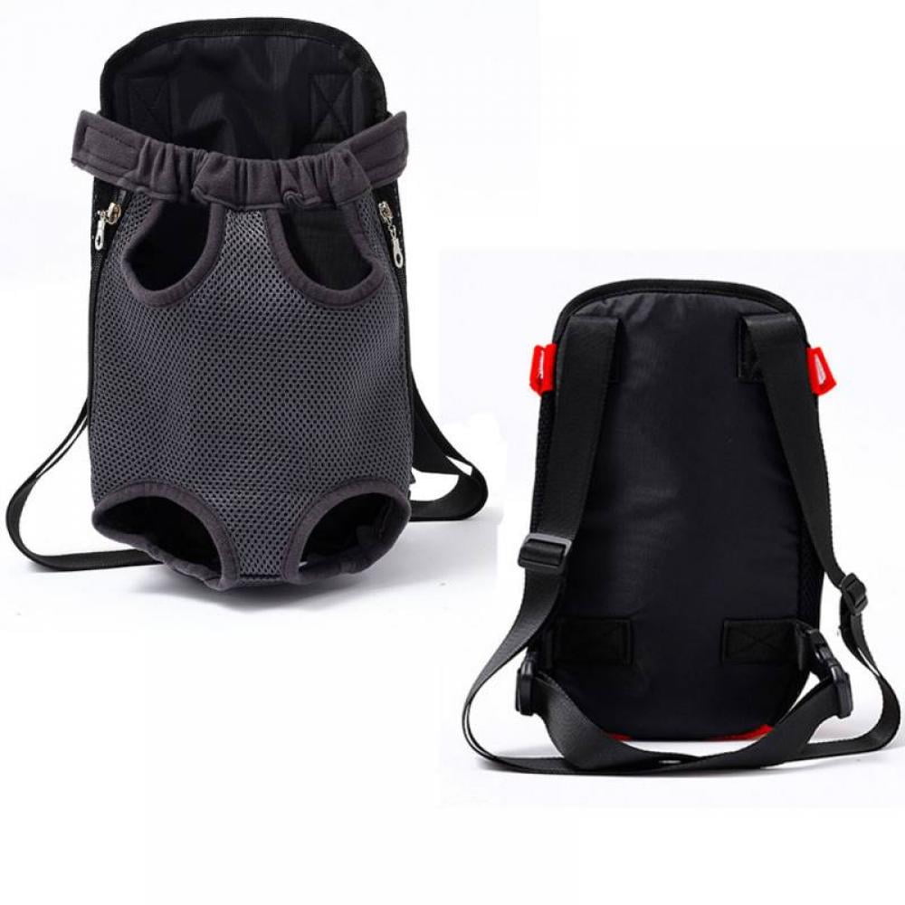 TargberGroup Small Breathable Dog Carrier Backpack, Black, 15 lb Limit ...