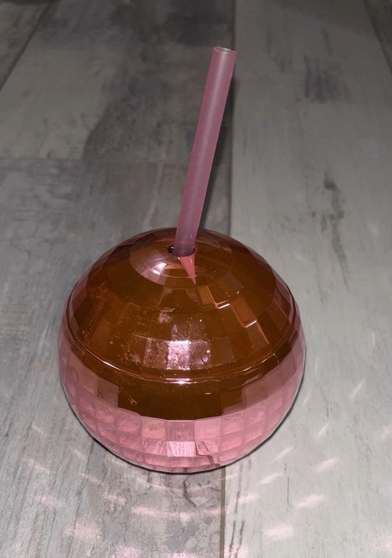 Target Bullseye’S Playground Disco Ball Tumbler Cup W/Straw - Pink 14 ...