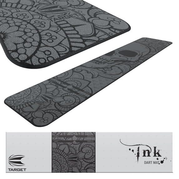 Target Darts Dart Mat - Ink | Dart Oche Mat with Soft Tip and Steel Tip ...