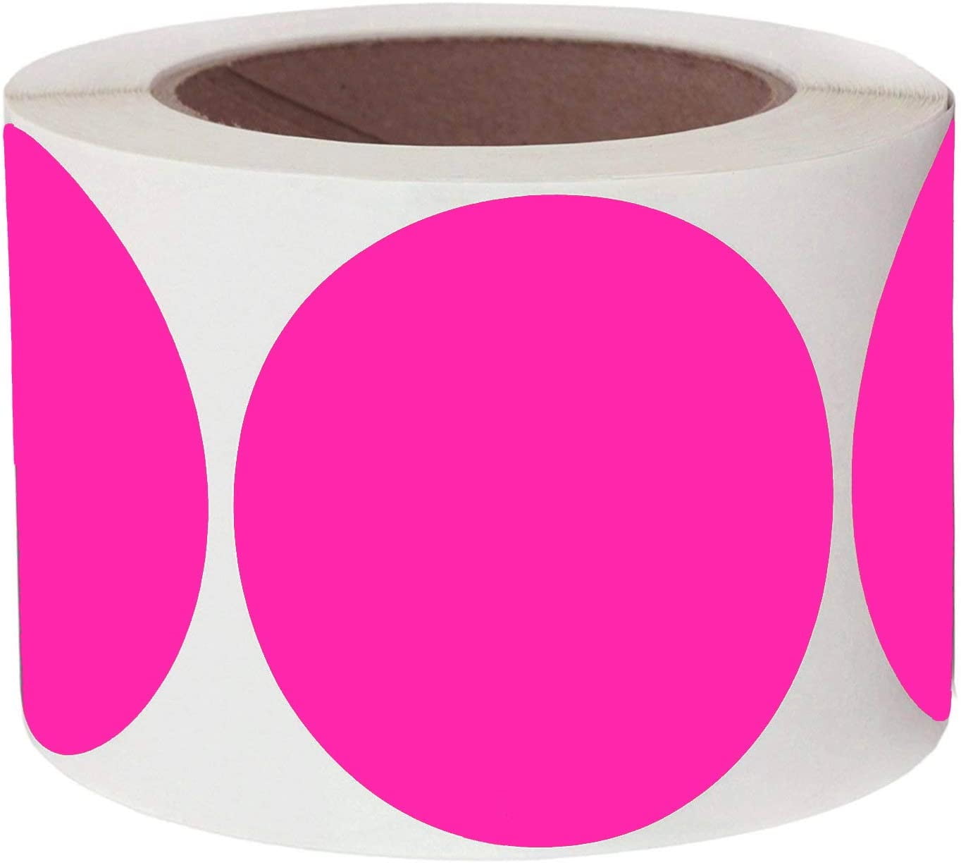 Target Dots Round Pink 3 inch Color Coding Dot Labels Large Stickers ...