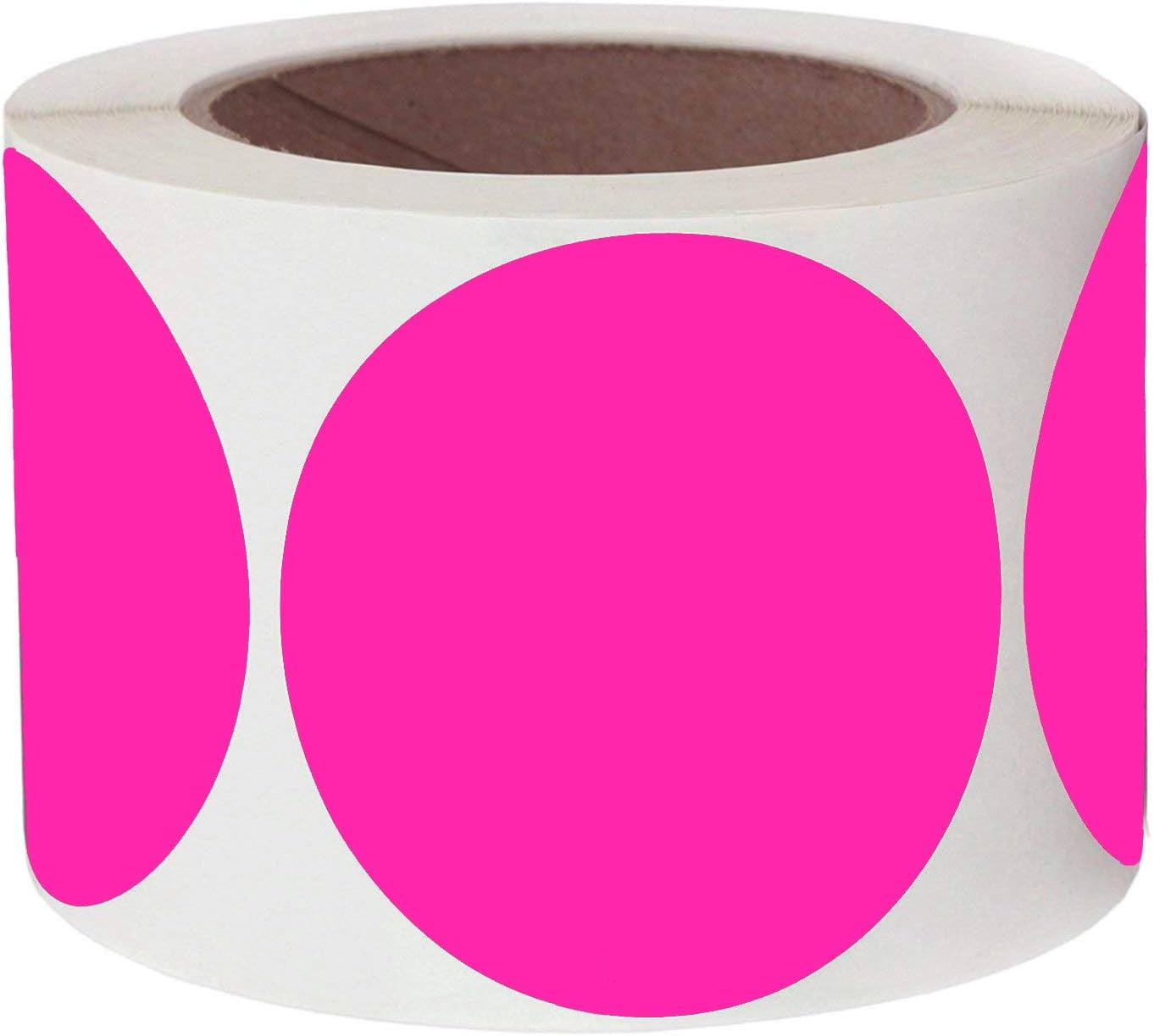 Target Dots Round Pink 3inch Color Coding Dot Labels Large Stickers ...