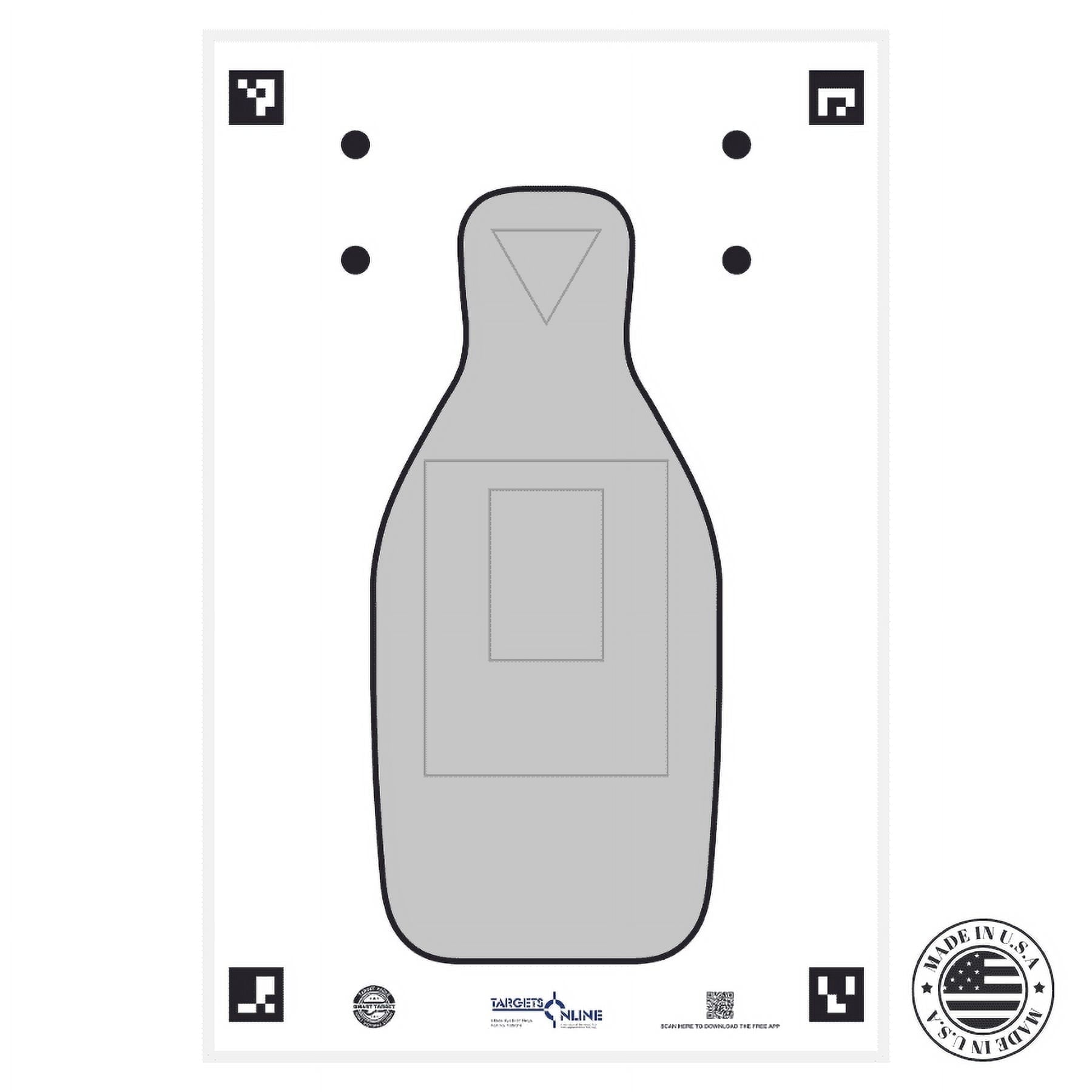 Target Eagle FBI-Q Smart Targets - 25 Pack - Walmart.com