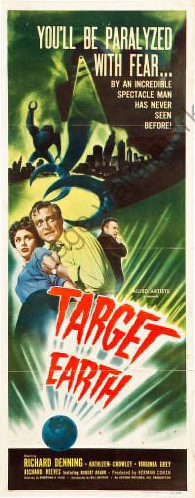 Target Earth Movie Poster Insert 14Inx36In Unframed, Age: Adults ...
