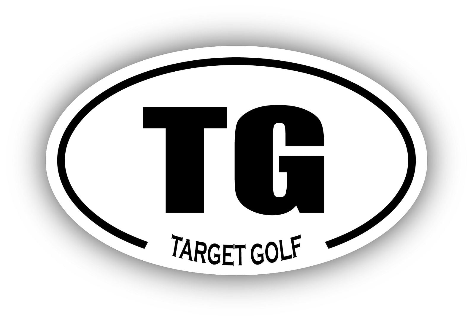 Target Golf TG Oval Bumper Sticker 3M Vinyl Decal 3 in x 5 in - Walmart.com