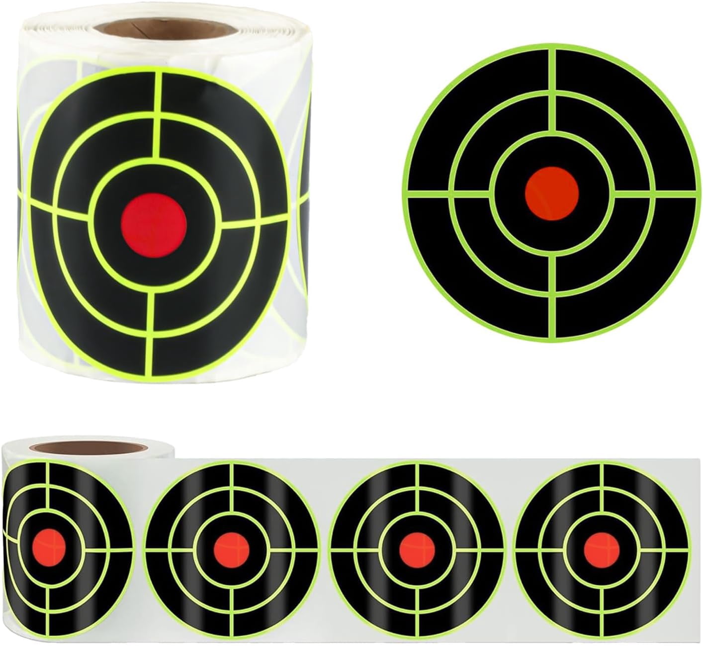 Target Shooting Target – 3" Self-Adhesive Reactive Stickers, 200-Pack ...