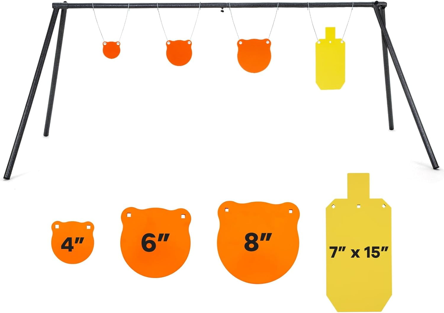 Target Stand with Gong Targets and 7x12 Torso Target, No Tools Required ...