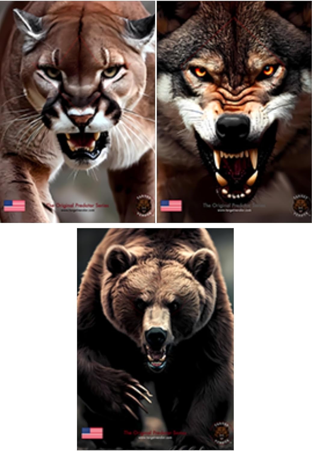 Target Vendor Predator Paper Fun Shooting Targets Full Color 18” x 24 ...