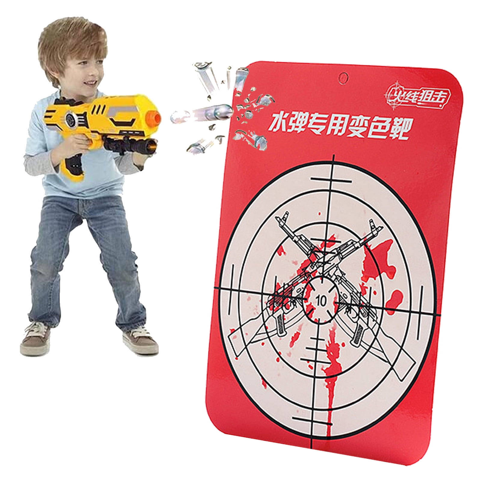 Targets Color Changing Shooting Paper Target for Kids Water Toy Game ...