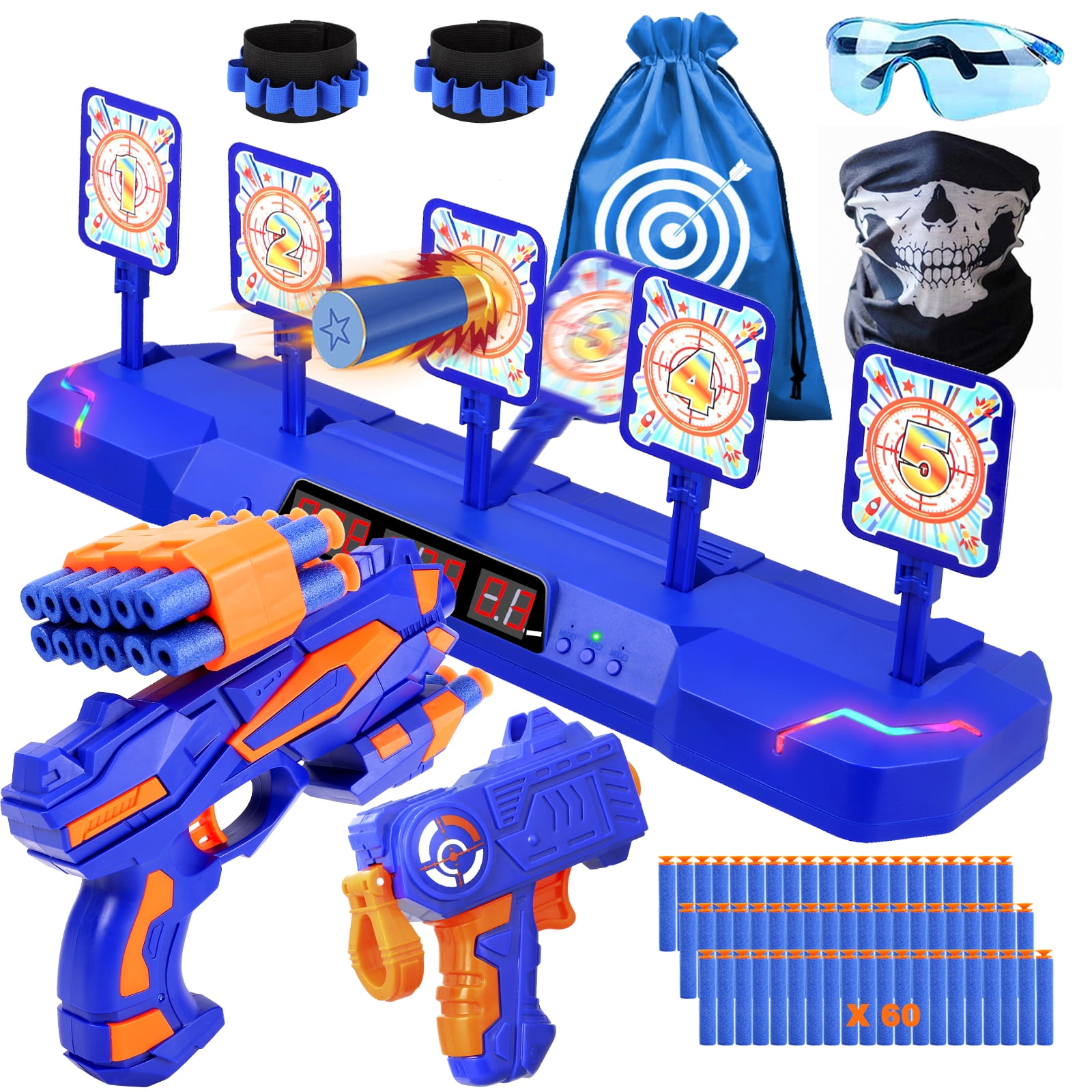 Targets for Nerf Gun, Shooting Target Kit for Kids Practice, Upgraded ...