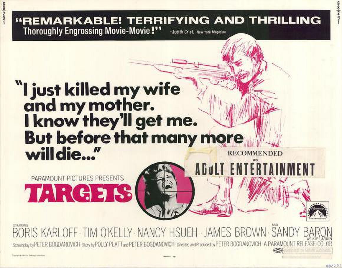 Targets - movie POSTER (Half Sheet Style A) (22" x 28") (1968 ...