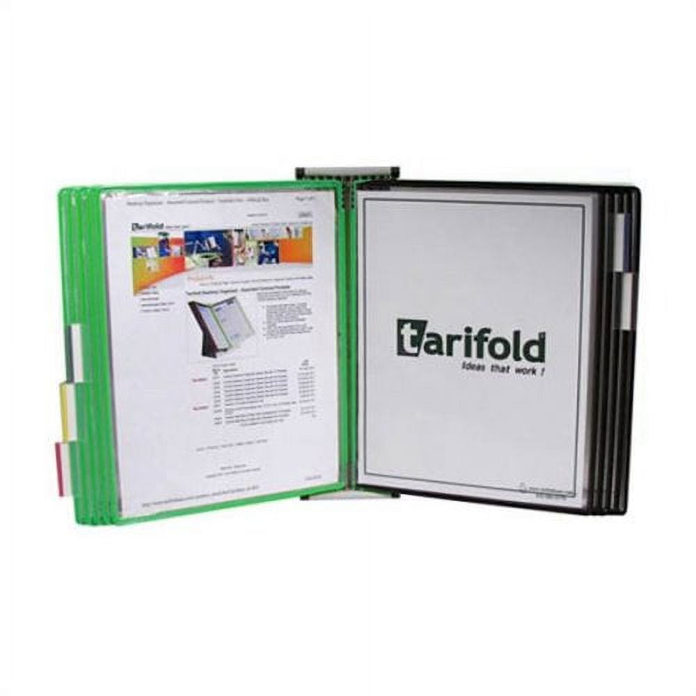 Tarifold Wall Unit Blk Line ST,5 Blk/5 Gn,Pockets WBL291 - Walmart.com