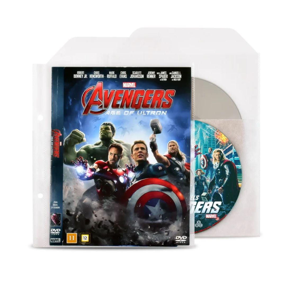 Tarifold Double DVD Sleeves for DVD Storage with Protective Felt ...