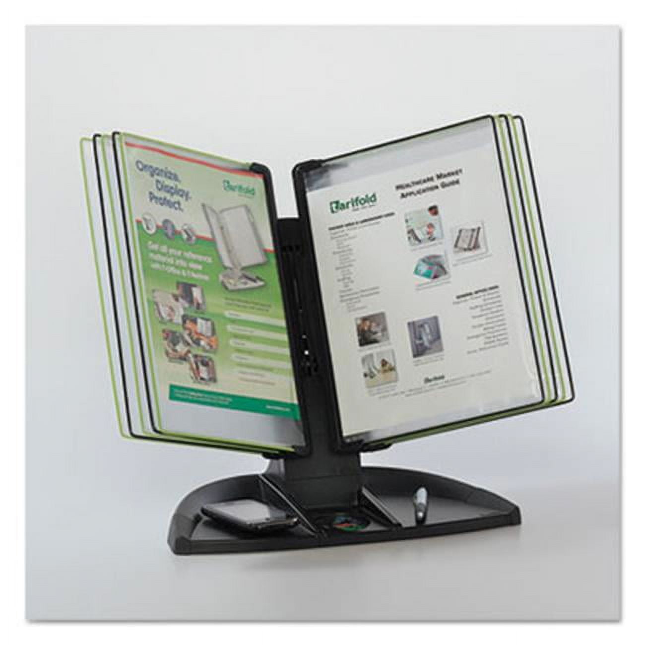 Tarifold TDBL291 Modular Reference Display Black Line Desk Set- 10 Wire ...