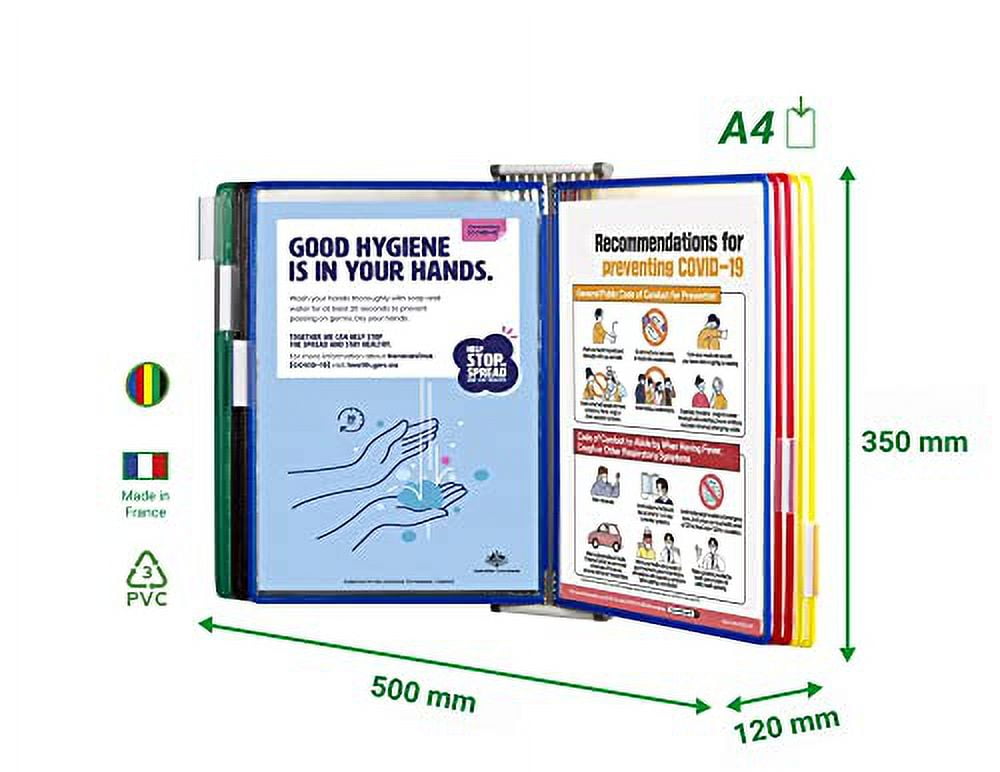 Tarifold Wall Mount Reference System -10 Double-Sided Pockets - 20 ...