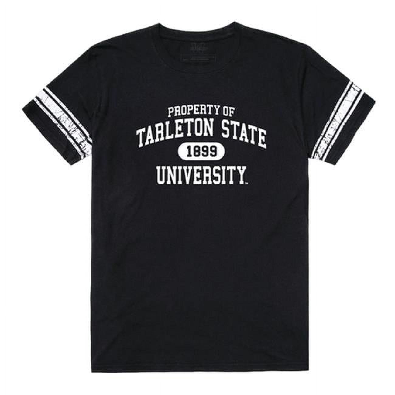 Tarleton State University Men Property T-Shirt, Black & White - Extra ...