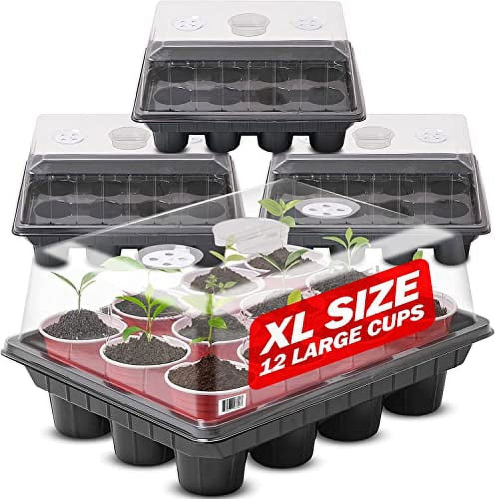 Tarli Pack of 3 Plant Germination Kit - 4" Dome Closure Seed Starter ...