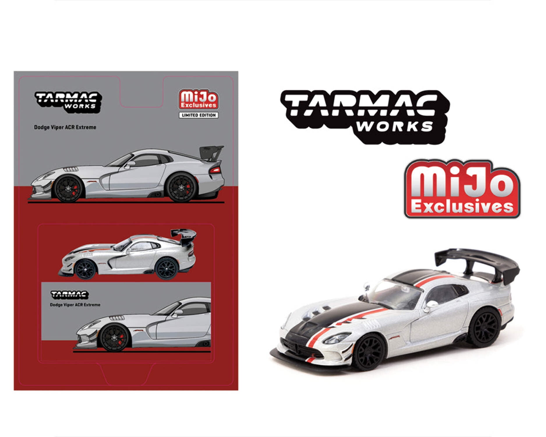 Tarmac Works Dodge Viper ACR Silver – Global64 - Walmart.com