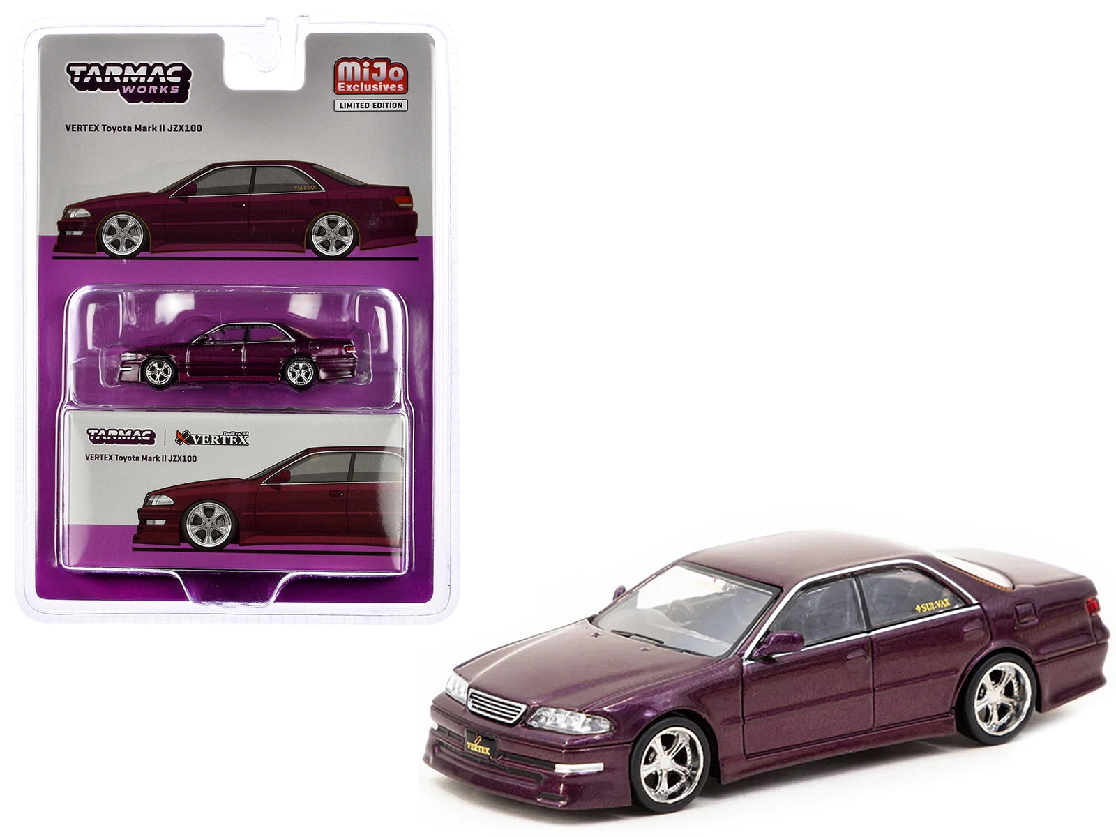 Tarmac Works Toyota Mark II JZX100 – VERTEX – Purple - Walmart.com