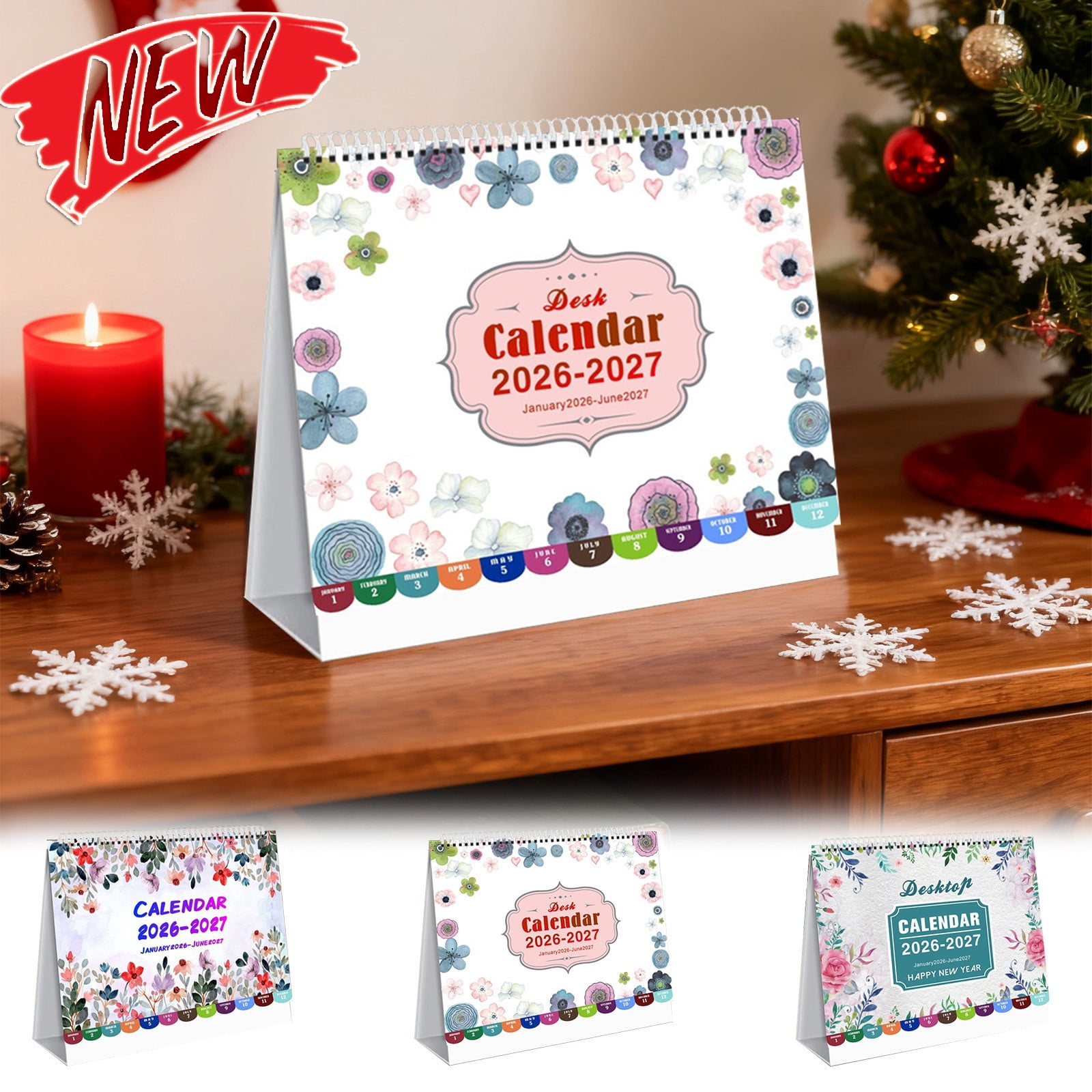 Tarmeek 2026 Desk Calendar, 8x8 Inch Premium Thick Paper, January 2026 ...