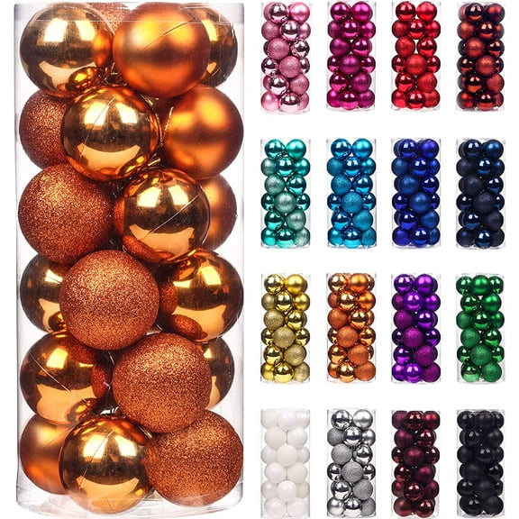 36PCS 3CM Christmas Baubles Christmas Balls Christmas Tree Decorations ...