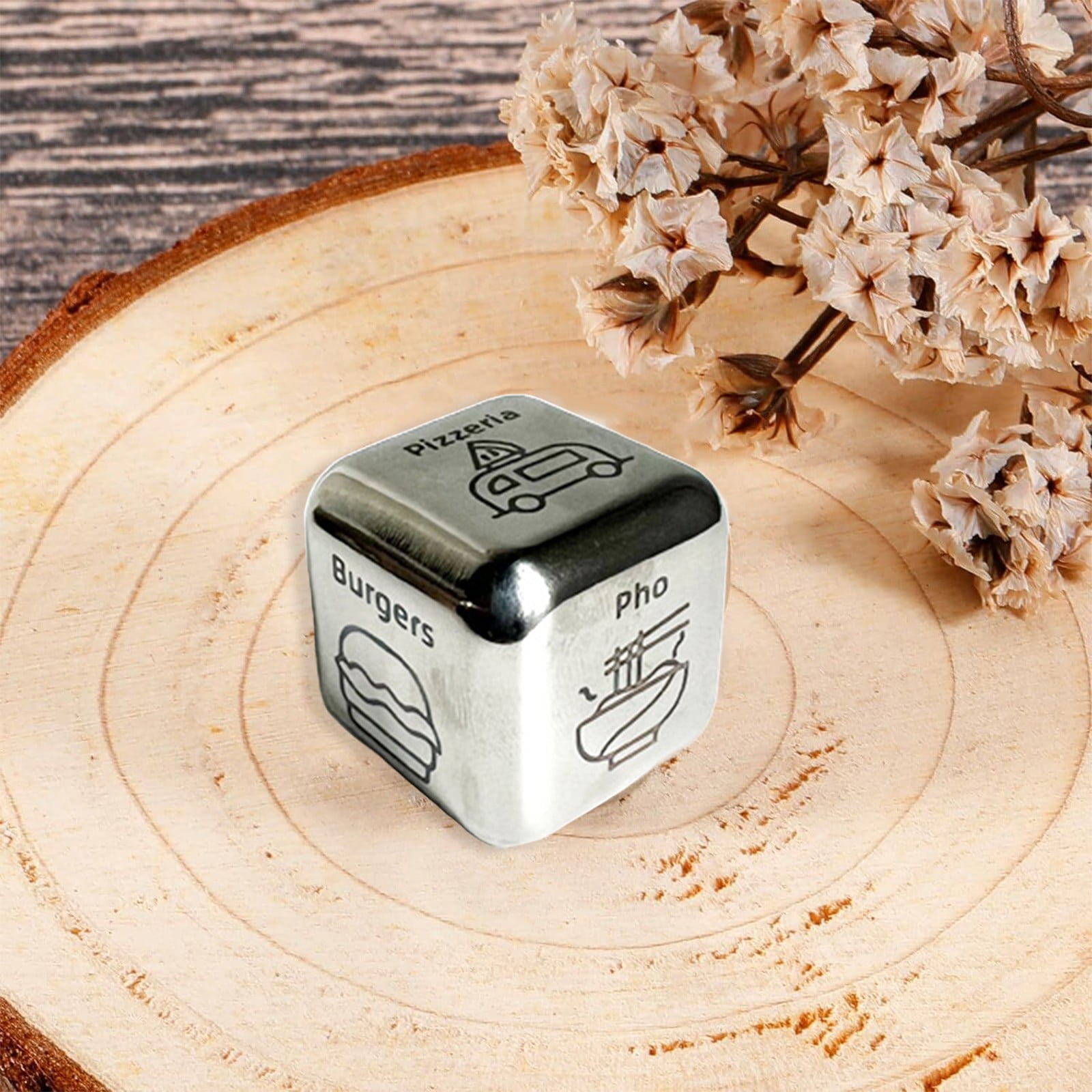 Tarmeek Choice Dice for What to Eat, 1 Pack Stainless Steel Dice ...