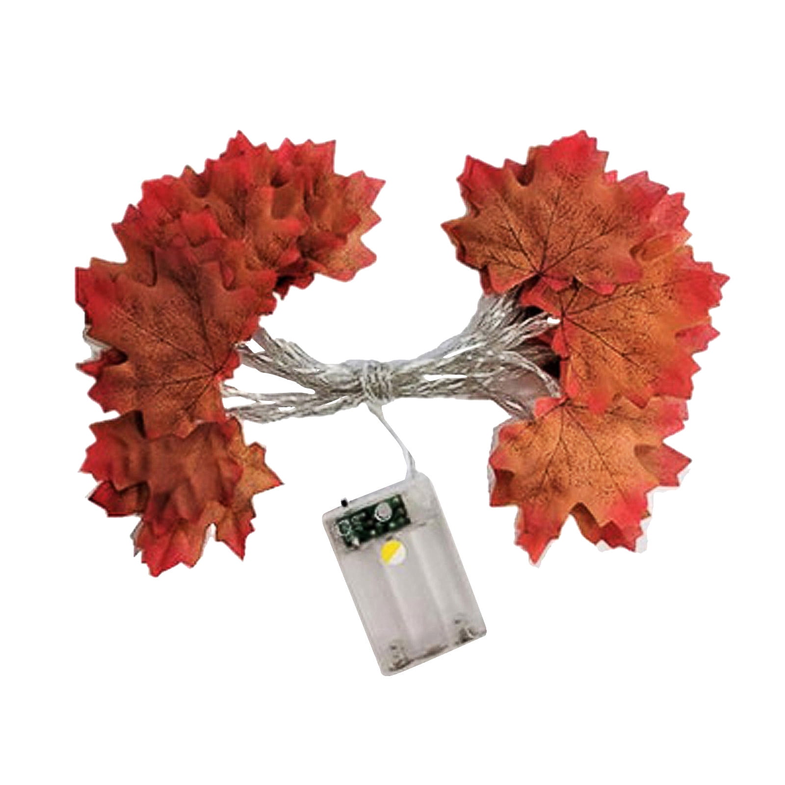 Tarmeek Fall Decor Thanksgiving 9.85Ft LED Artificial Fall Maple Leaf ...