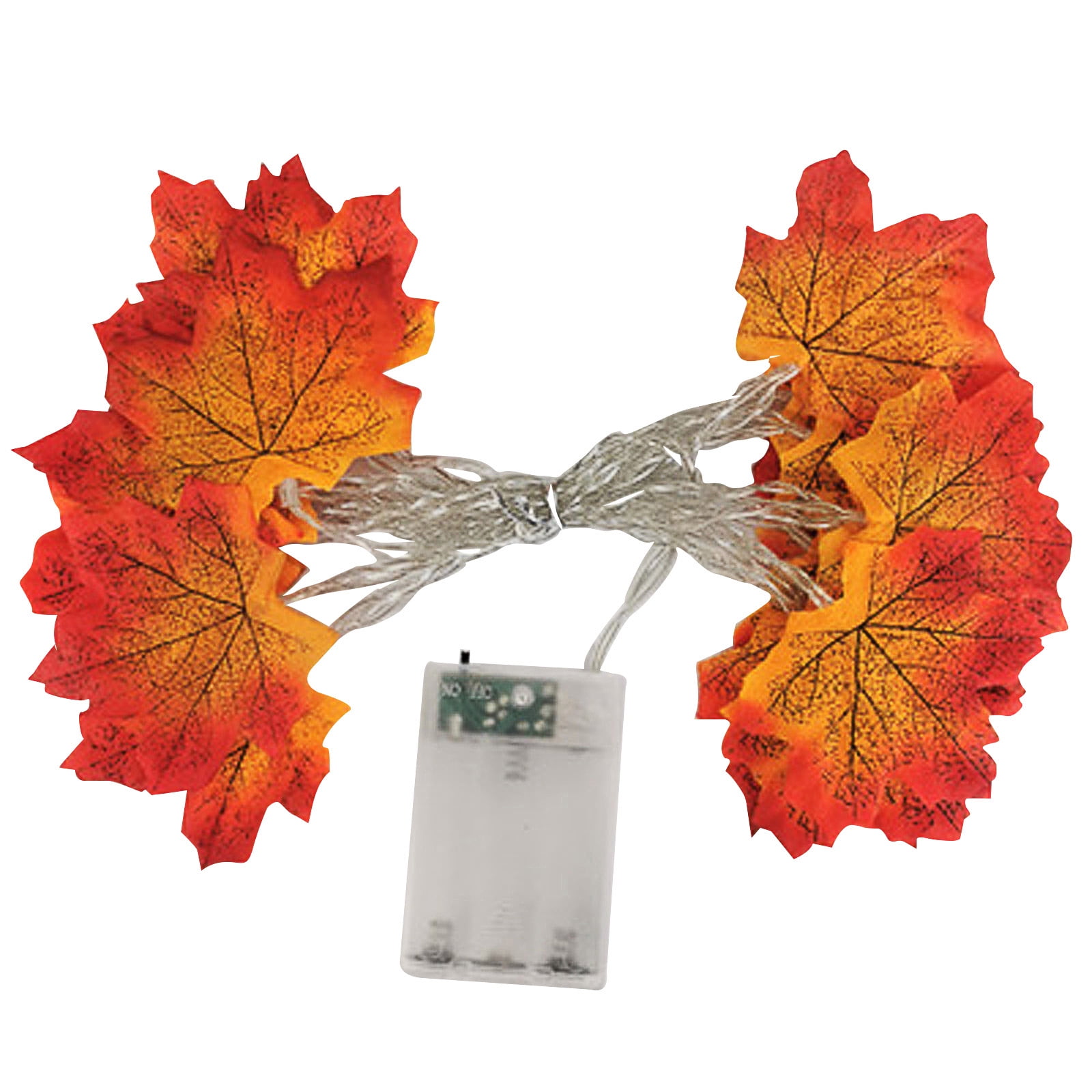Tarmeek Fall Decor Thanksgiving 9.85Ft LED Artificial Fall Maple Leaf ...