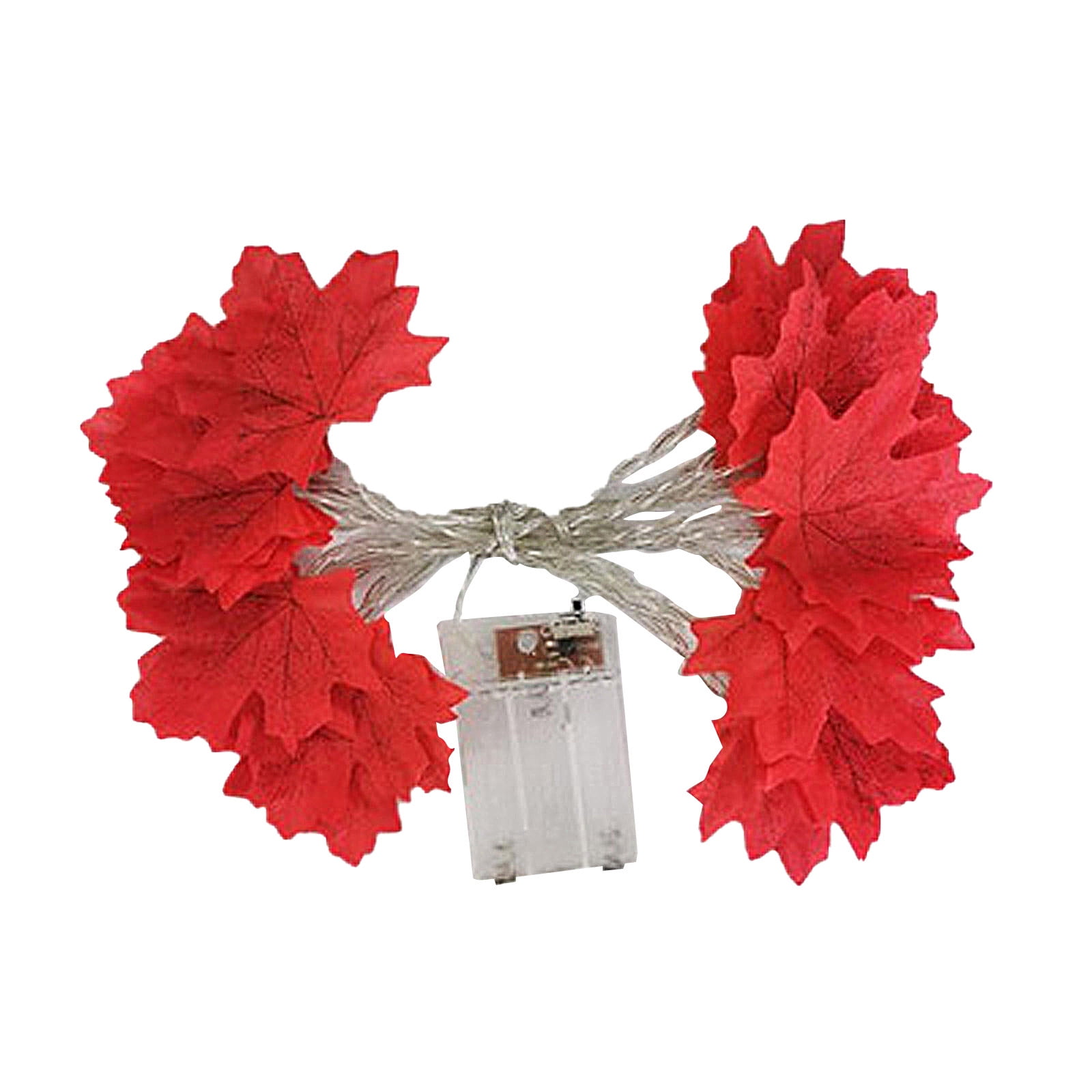 Tarmeek Fall Decor Thanksgiving 9.85Ft LED Artificial Fall Maple Leaf ...