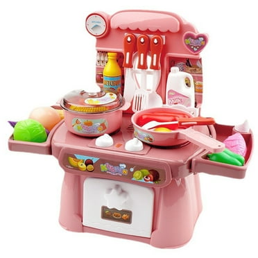 CoComelon Kids Learning Playset: 3' Little Kitchen Set with Fridge ...