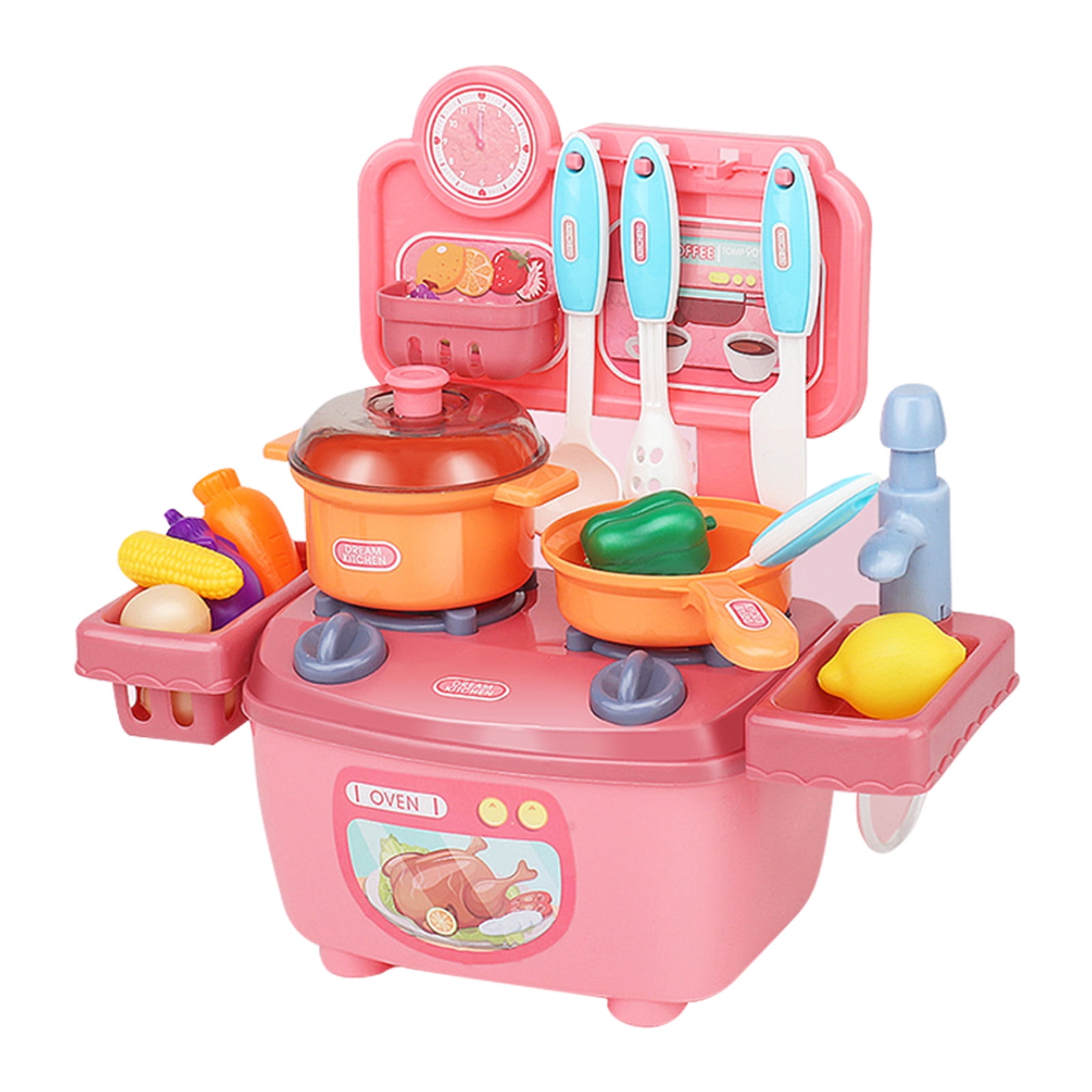 Chmadoxn Kitchen Toys Imitated Chef Pretend Cooking Food Play ...