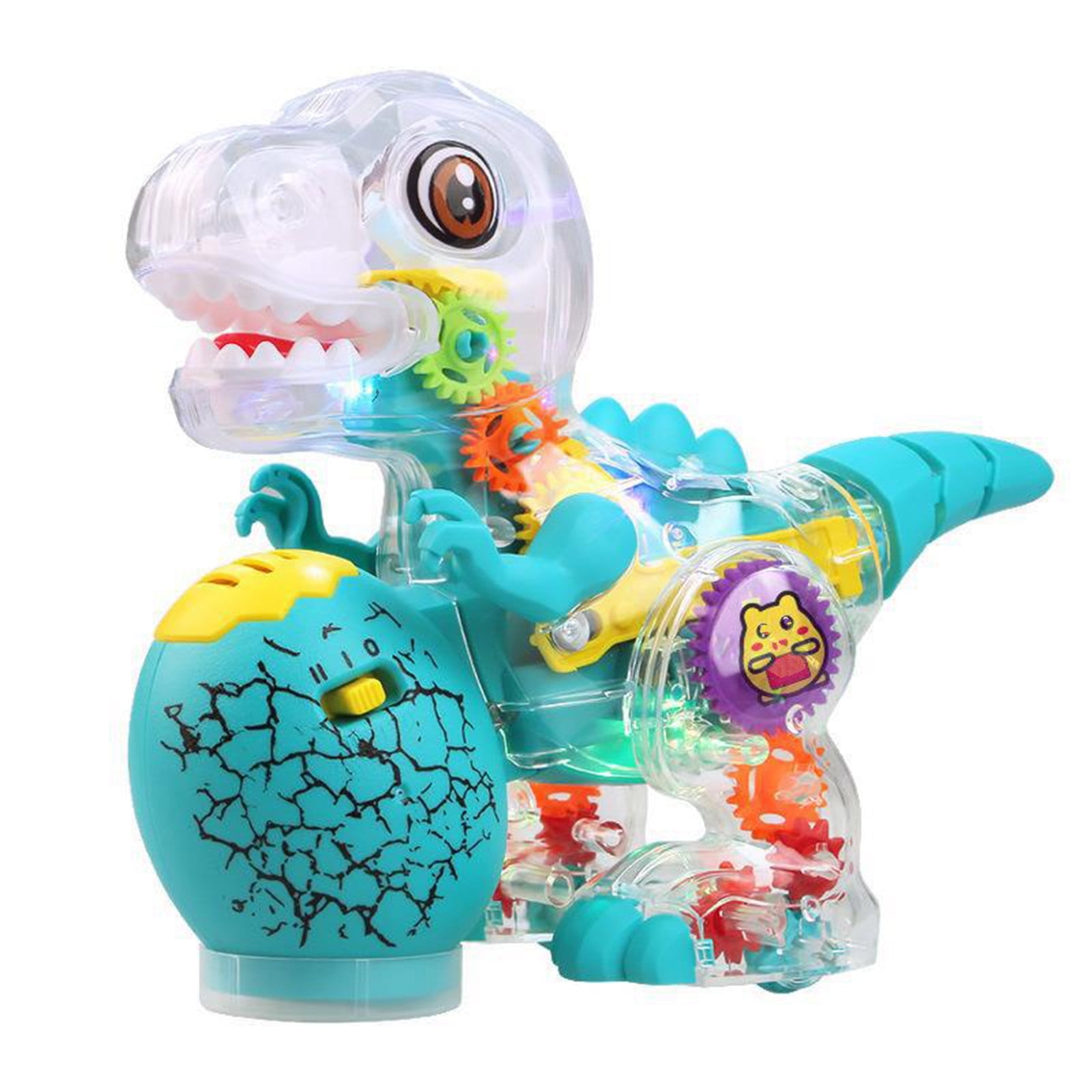 Chmadoxn Music Lighting Electric Universal Dinosaur , Transparent Gear ...