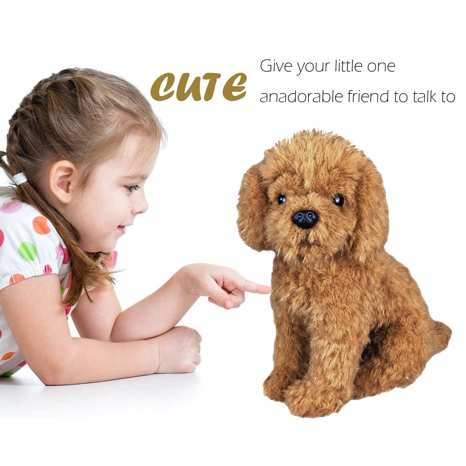 Tarmeek Plushies Toy Set Realistic Plush Toy Dog Labradoodle Dog Plush ...