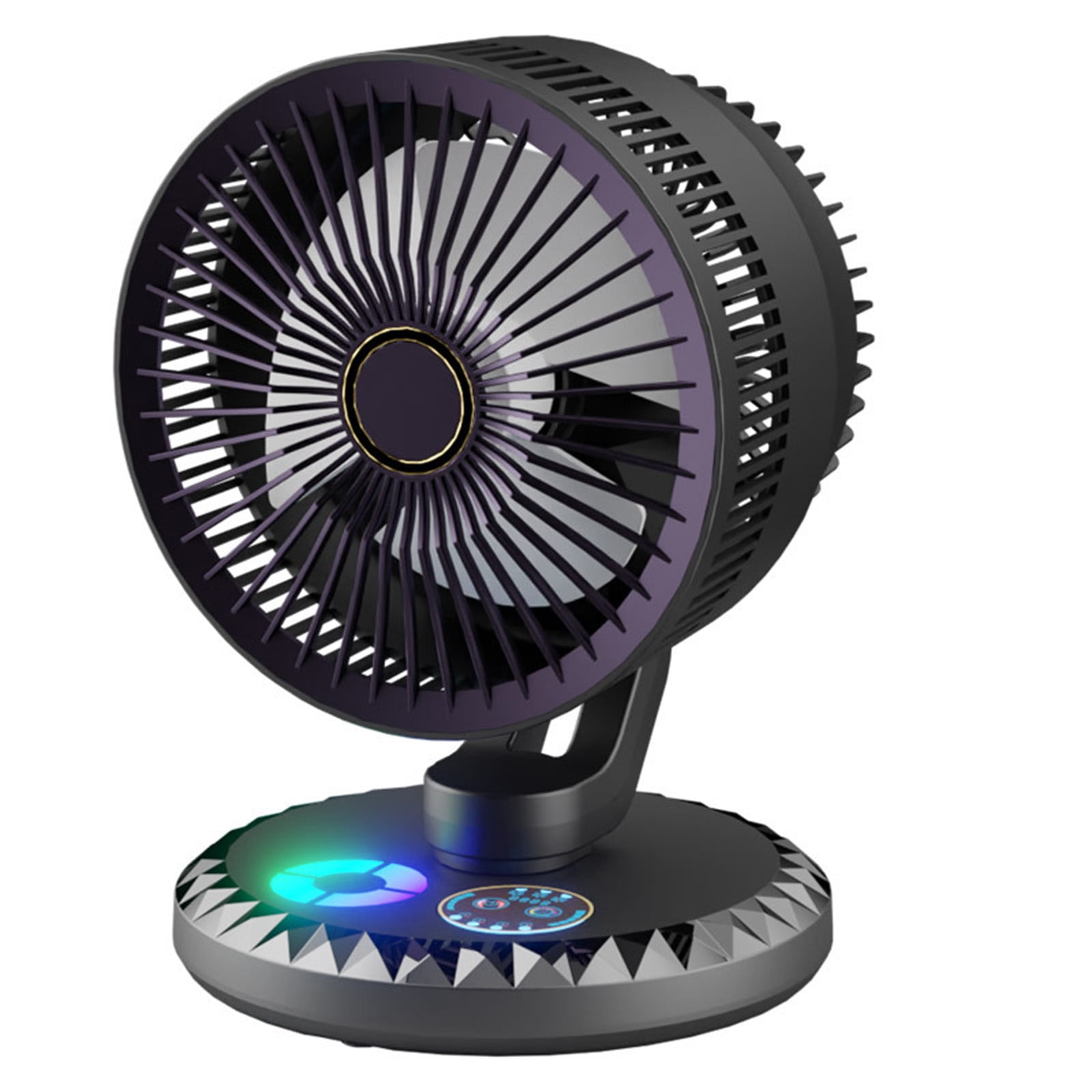 Tarmeek Portable Desk Fan, Rechargeable Personal Desktop Fan with Timer ...