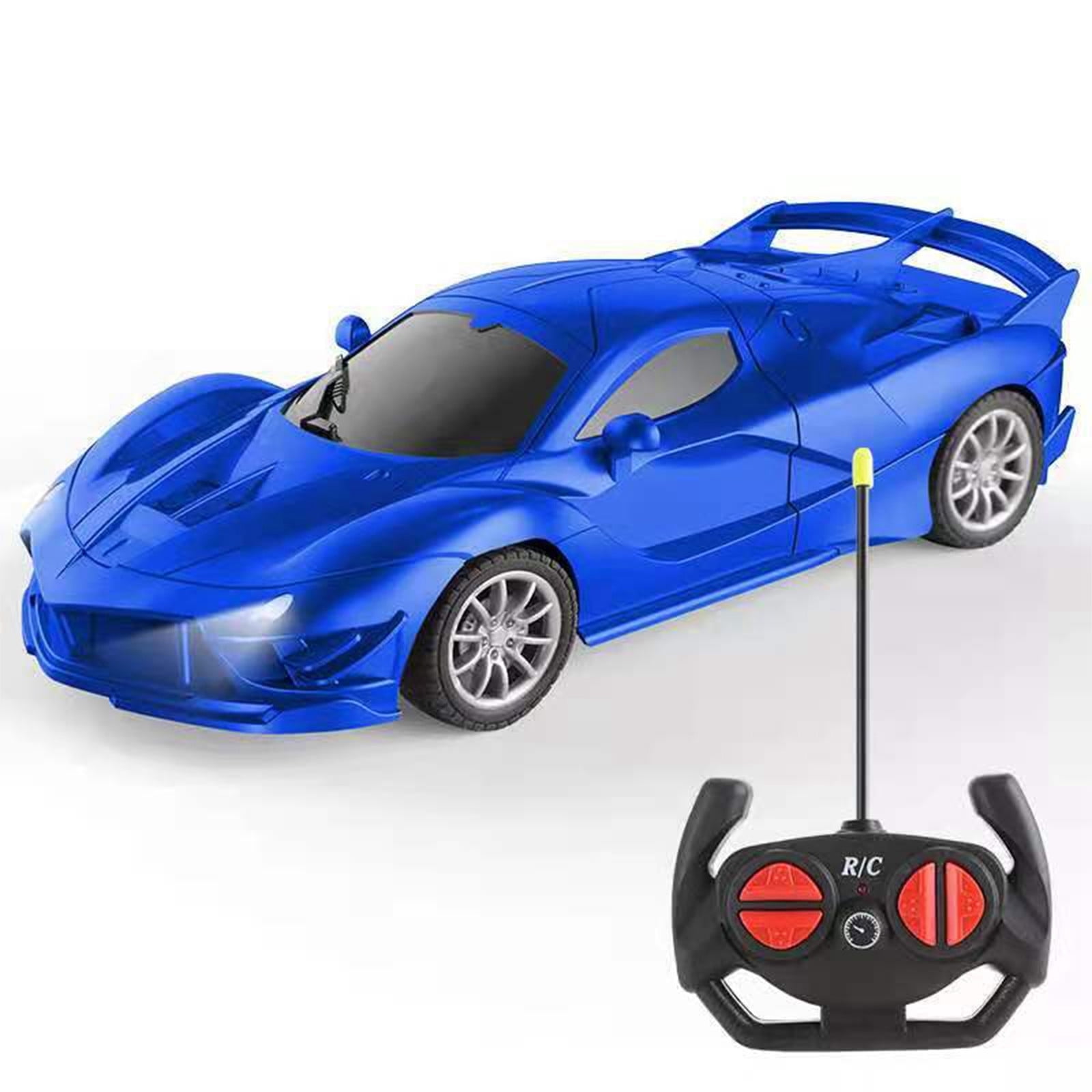 Lksixu 2.4GHz Rechargeable High Speed Remote Control Car, Blue, Toys ...