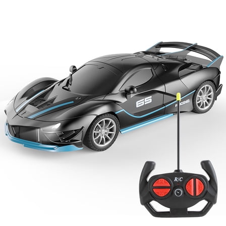 Toyota Supra 1:16 Scale RC Car with Full LED Lights, Vapor Exhaust ...