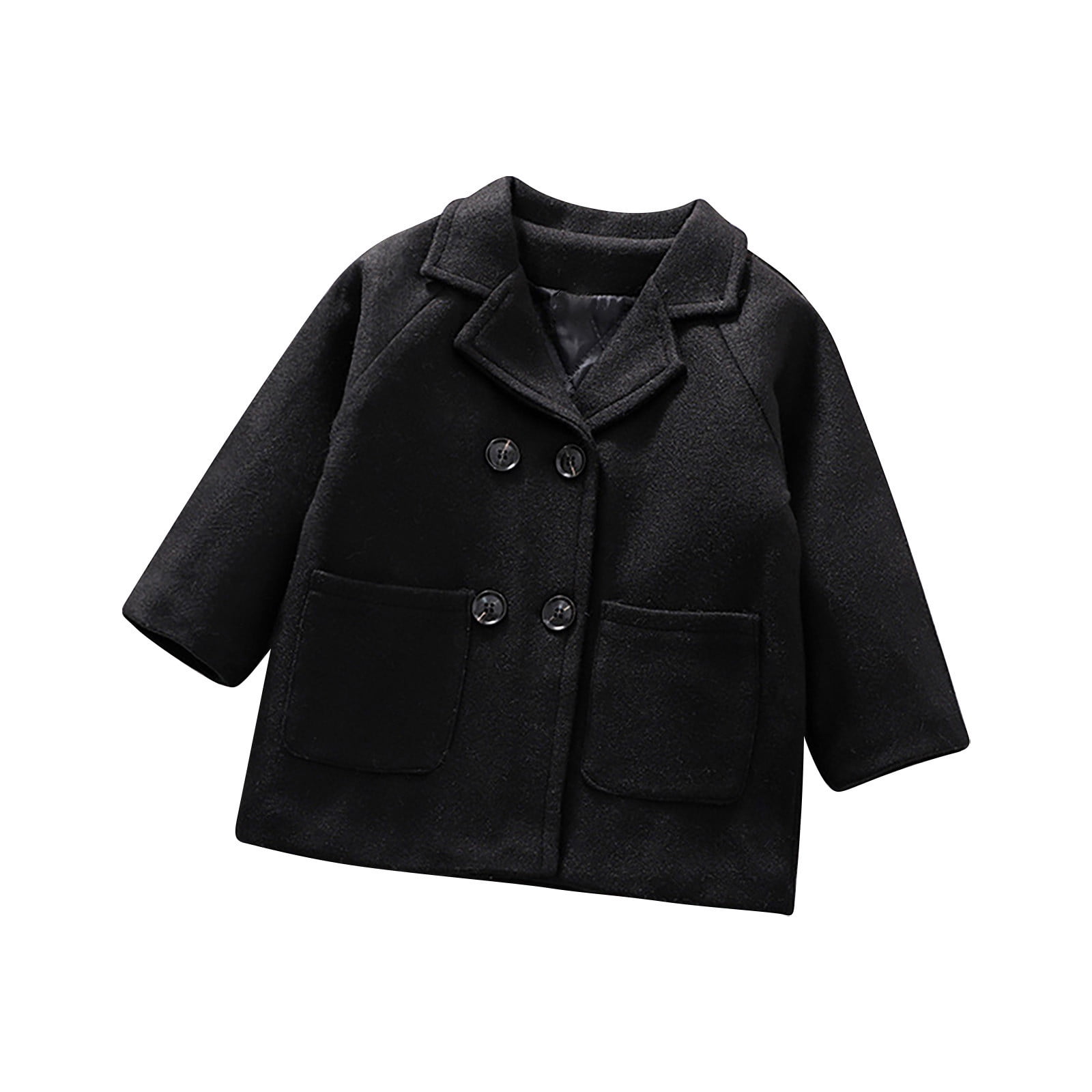 Tarmeek Toddler Baby Girl Boys Wool Coat Fall Winter Jacket Coat Double ...